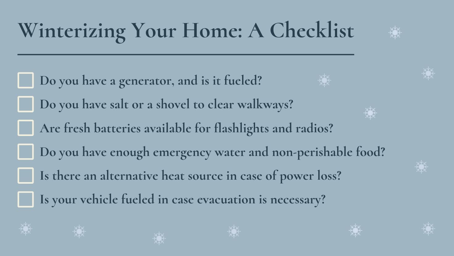 Winter Storms and Senior Safety: Make Sure You're Prepared