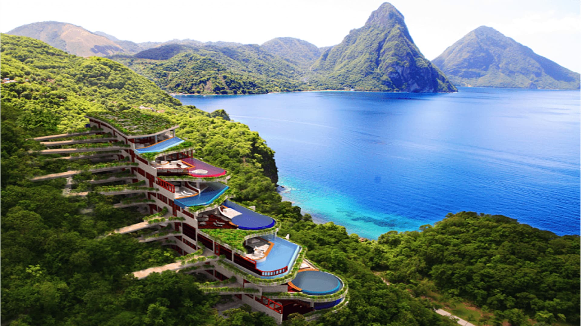 Jade Mountain Resort Wallpaper 4,606 Jade Mountain Stock Photos,
