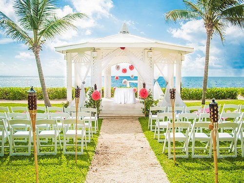 ocean view wedding reception