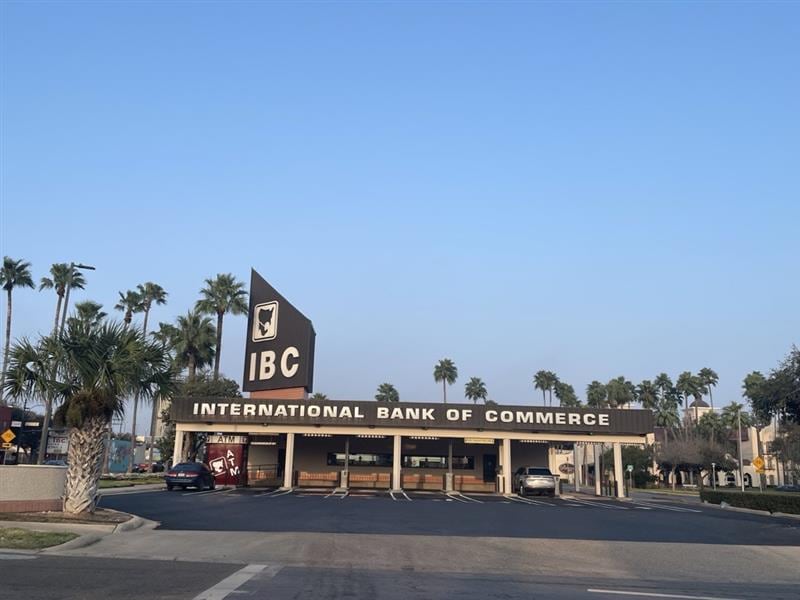 Welcome to IBC Bank at 1301 Ash Ave., McAllen, TX.