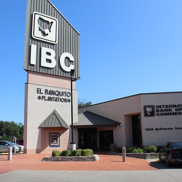 Welcome to IBC Bank at 7909 McPherson Rd., Laredo, TX.