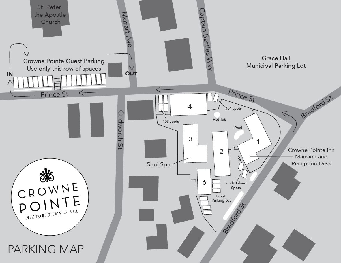 Provincetown Hotel Property Map | Crowne Pointe Hotel & Spa