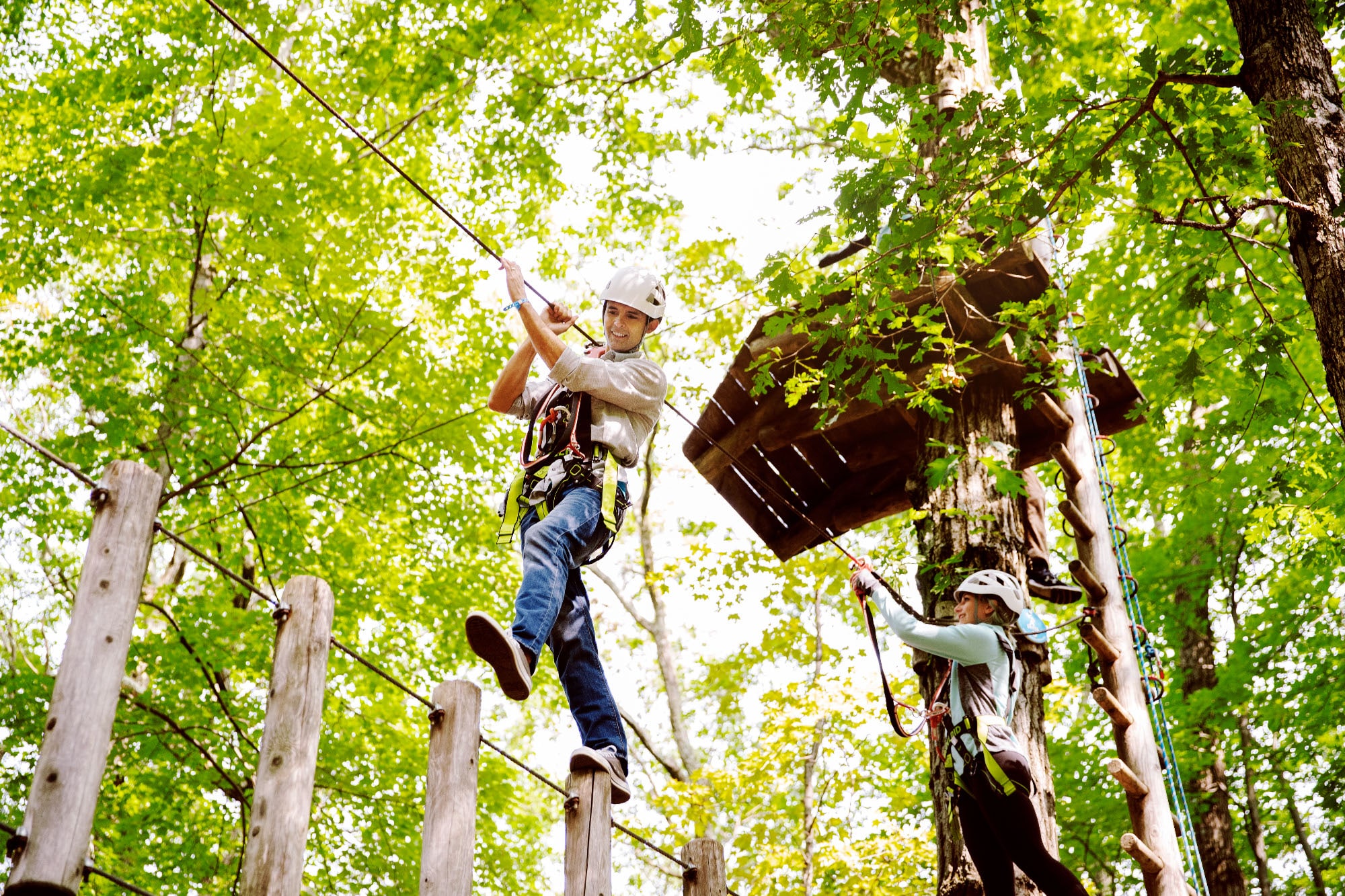Poconos Treetop Adventure Park | Camelback Resort Ziplining