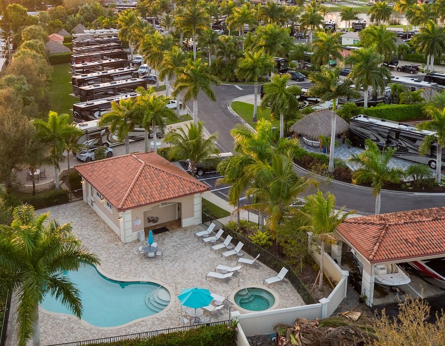 RV resort in Naples, Florida | Naples Motorcoach Resort & Boat Club ...