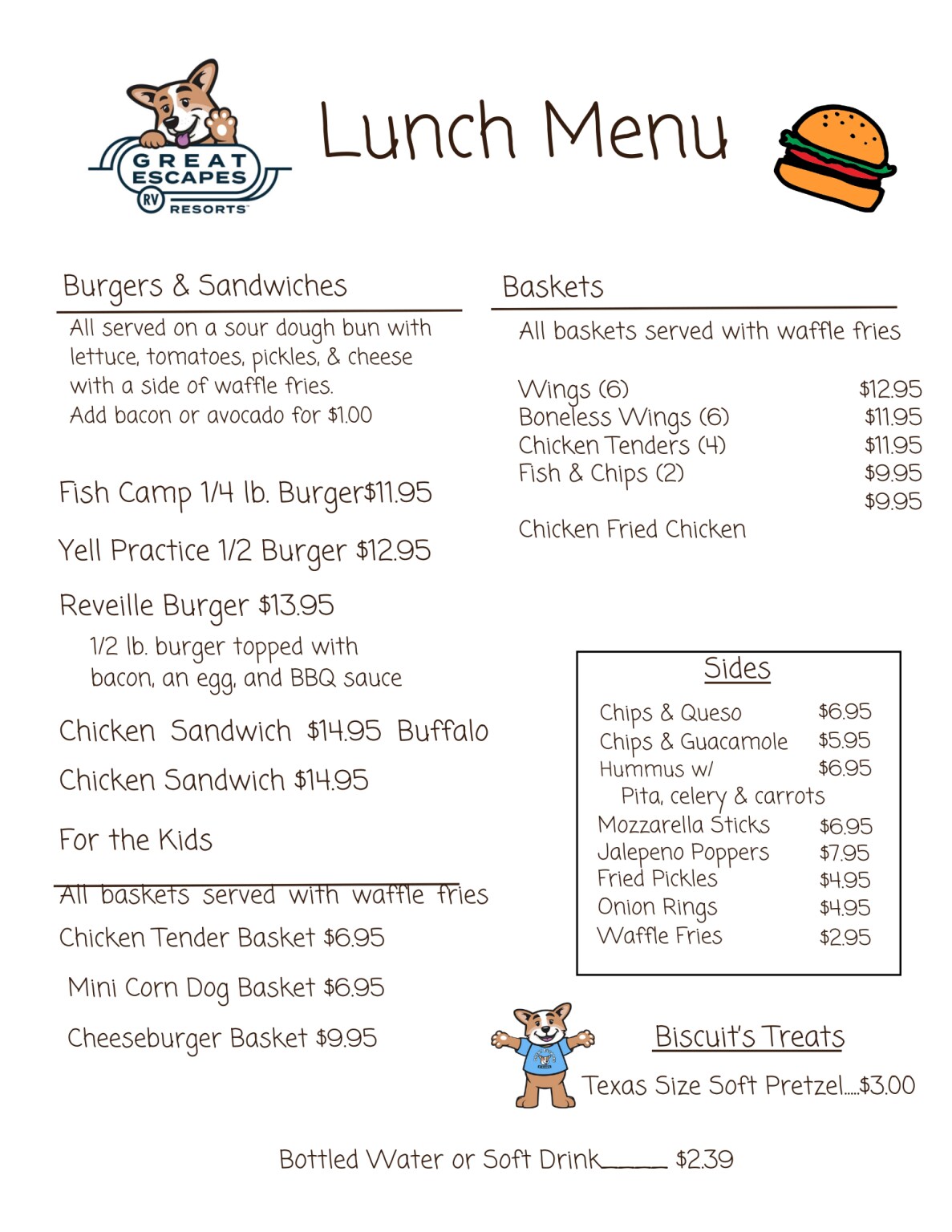 Dining at RV Resort – College Station TX | Great Escapes BCS