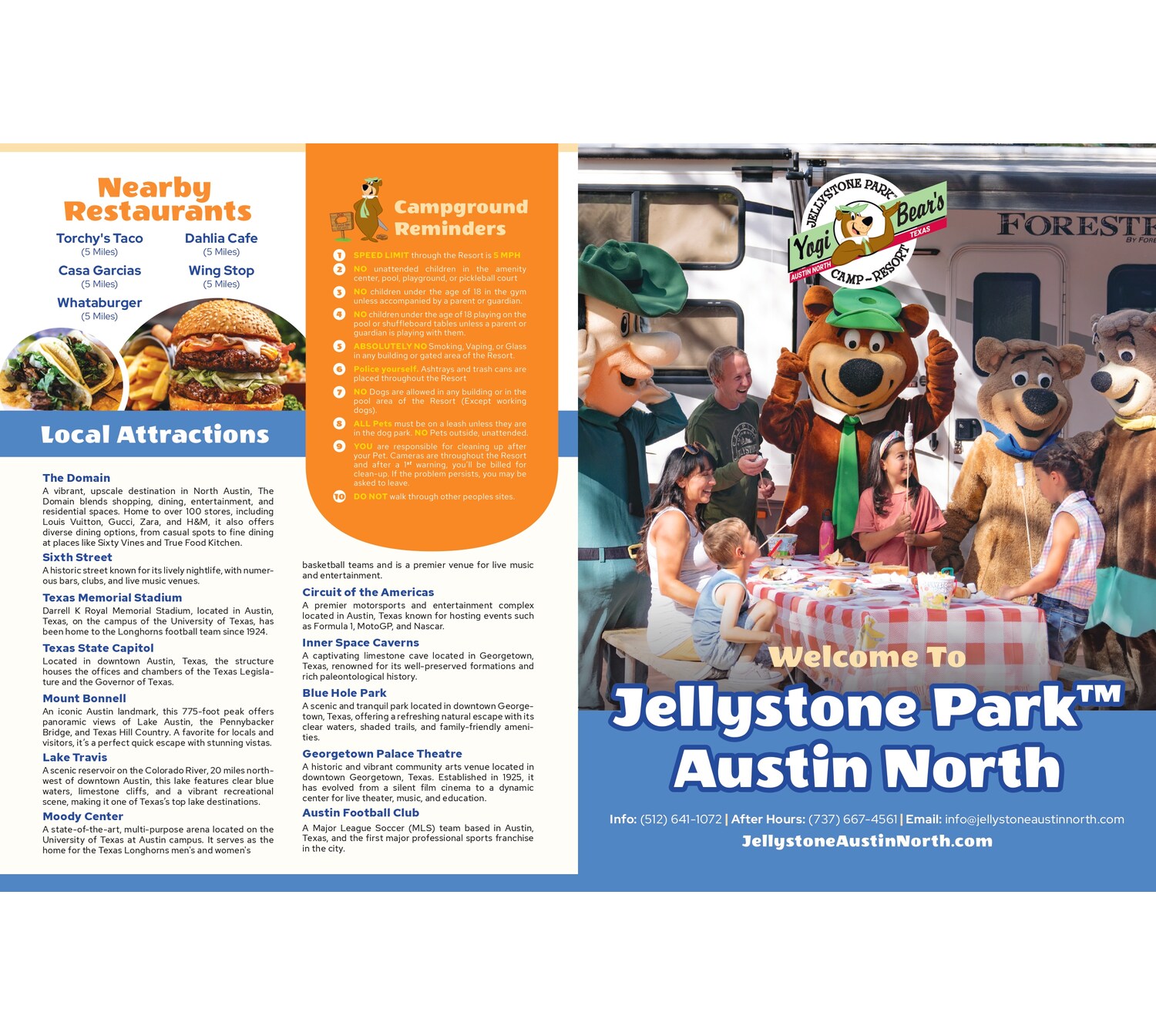 Park Map & Virtual Tour | Jellystone Park™ Austin North
