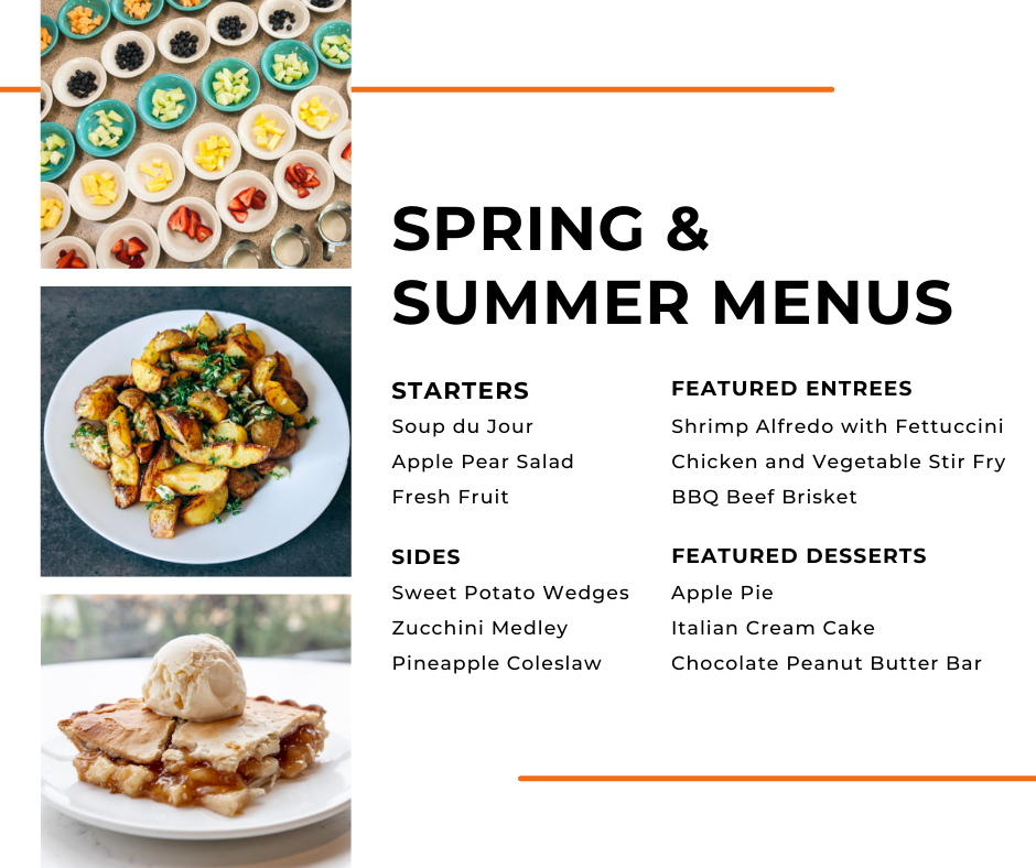 Our 2023 Spring and Summer Menus