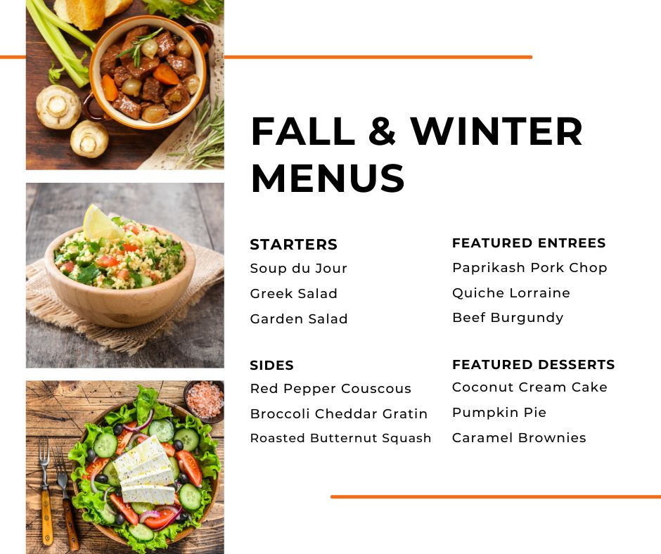 Our Fall and Winter Menus