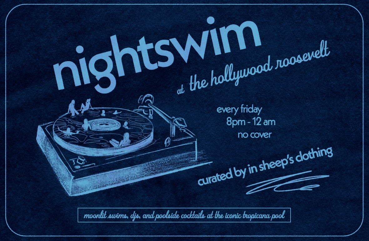 Night Swim at The Hollywood Roosevelt