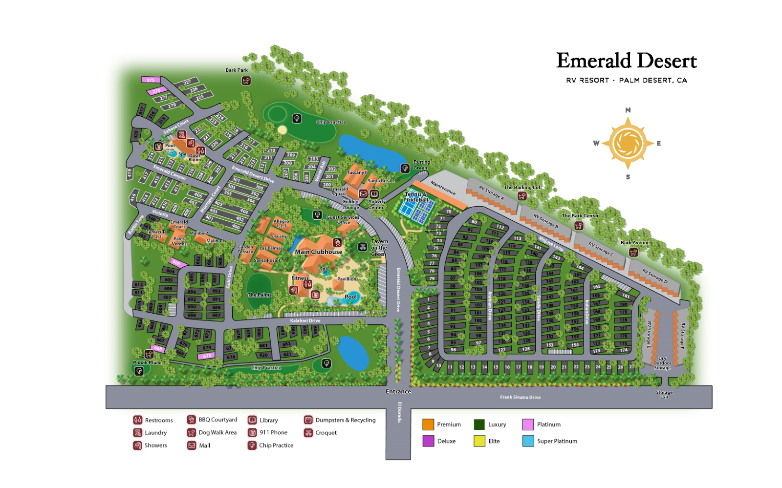 Explore Emerald Desert RV Resort Map