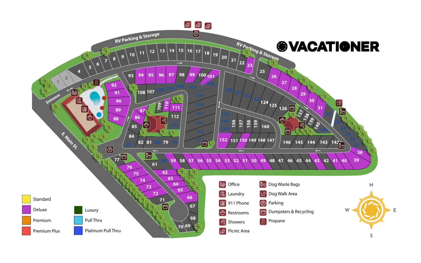 RV Resorts in El Cajon | Vacationer RV Resort Sunland