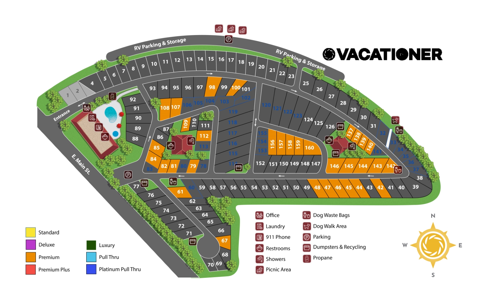 RV Resorts in El Cajon | Vacationer RV Resort Sunland